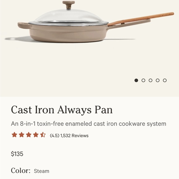 Our Place | Kitchen | Our Place Cast Iron Always Pan Cream | Poshmark